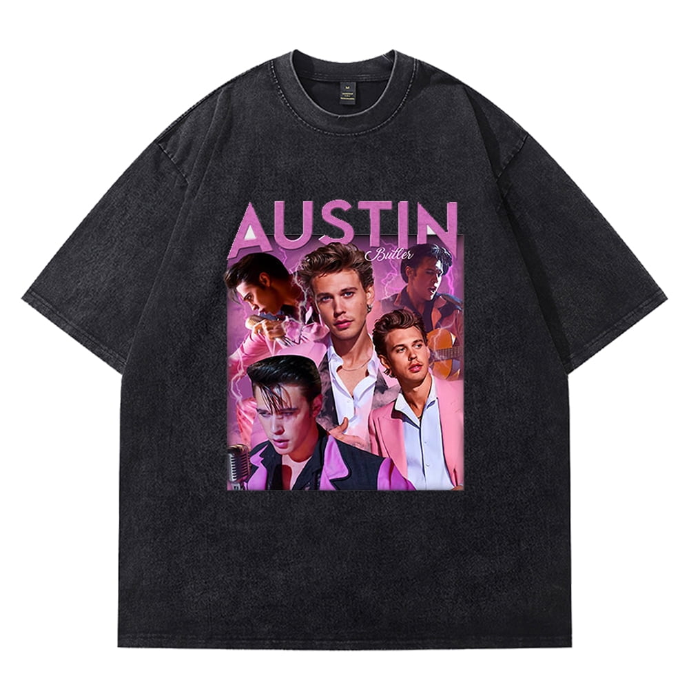 Austin Butler Vintage Wash T-shirts Cosplay Women Men Fashion ...