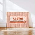Austin City Retro Vintage License Plate Texas Decor Unframed Paper ...