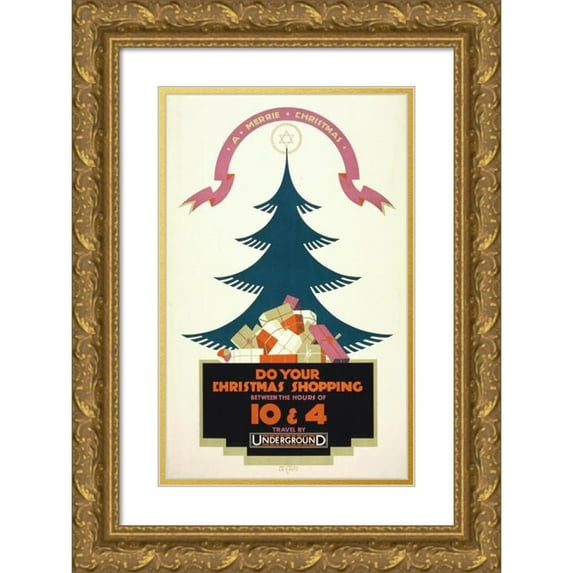 Austin Cooper 11x14 Gold Ornate Wood Frame and Double Matted Museum Art ...