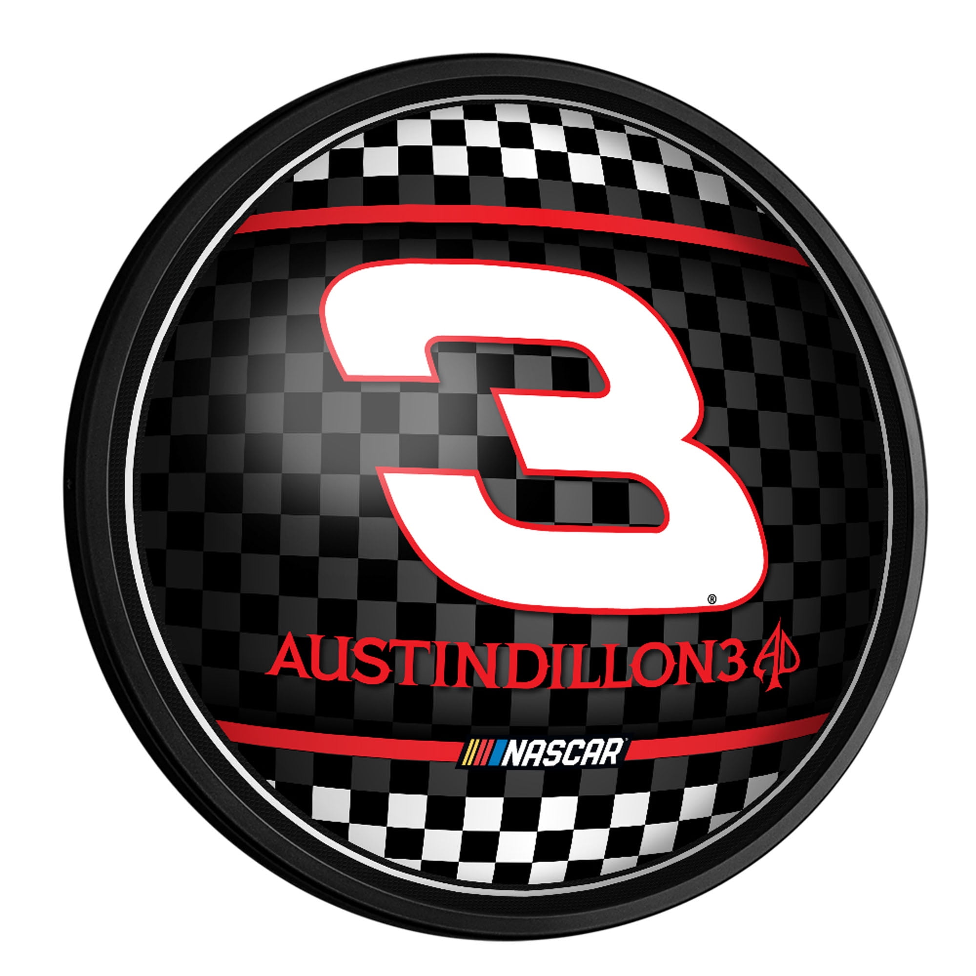 Austin Dillon 18'' Round Slimline Illuminated Wall Sign - Walmart.com