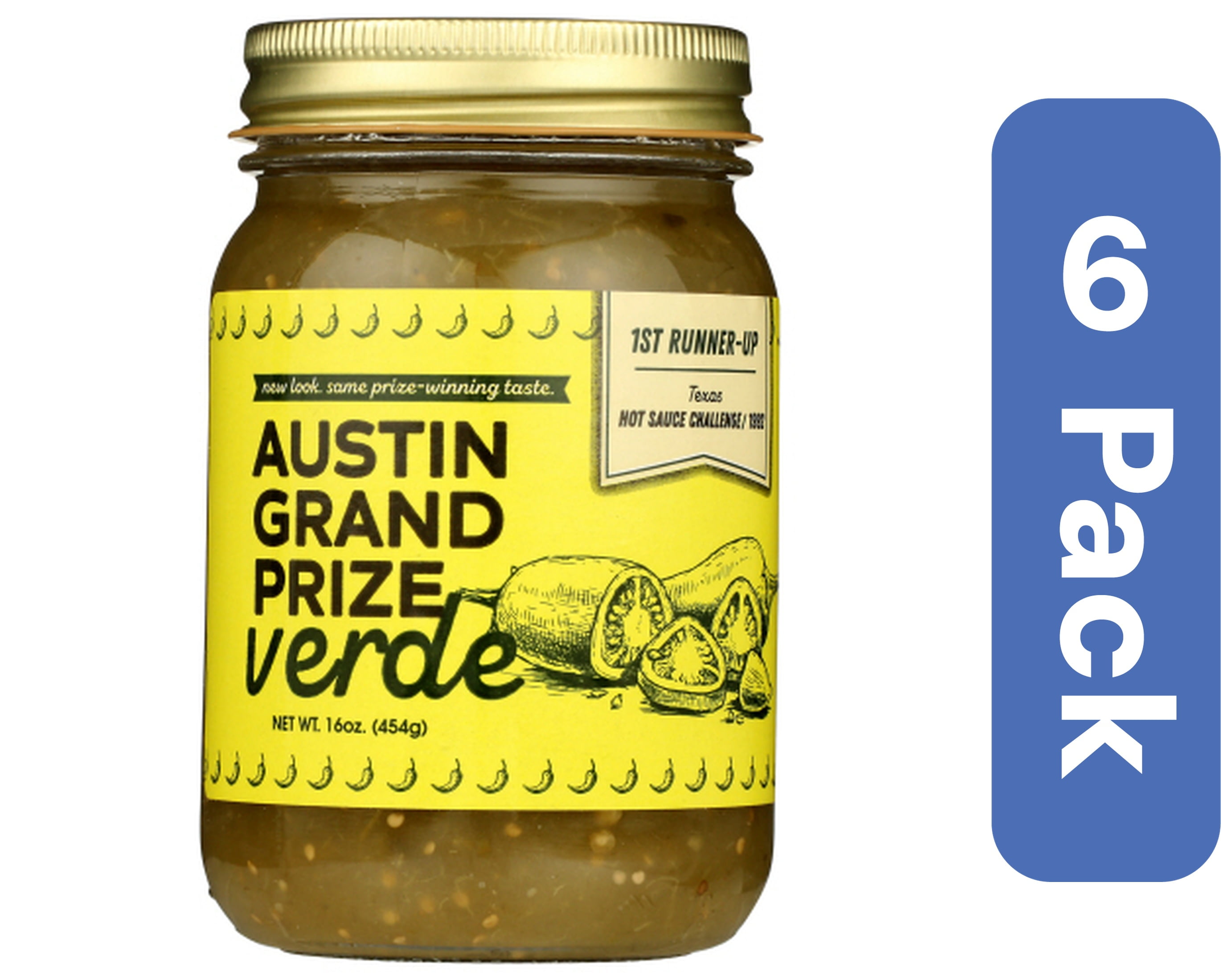 Austin Grand Prize Green Sauce 16 oz (Pack of 6) - Walmart.com