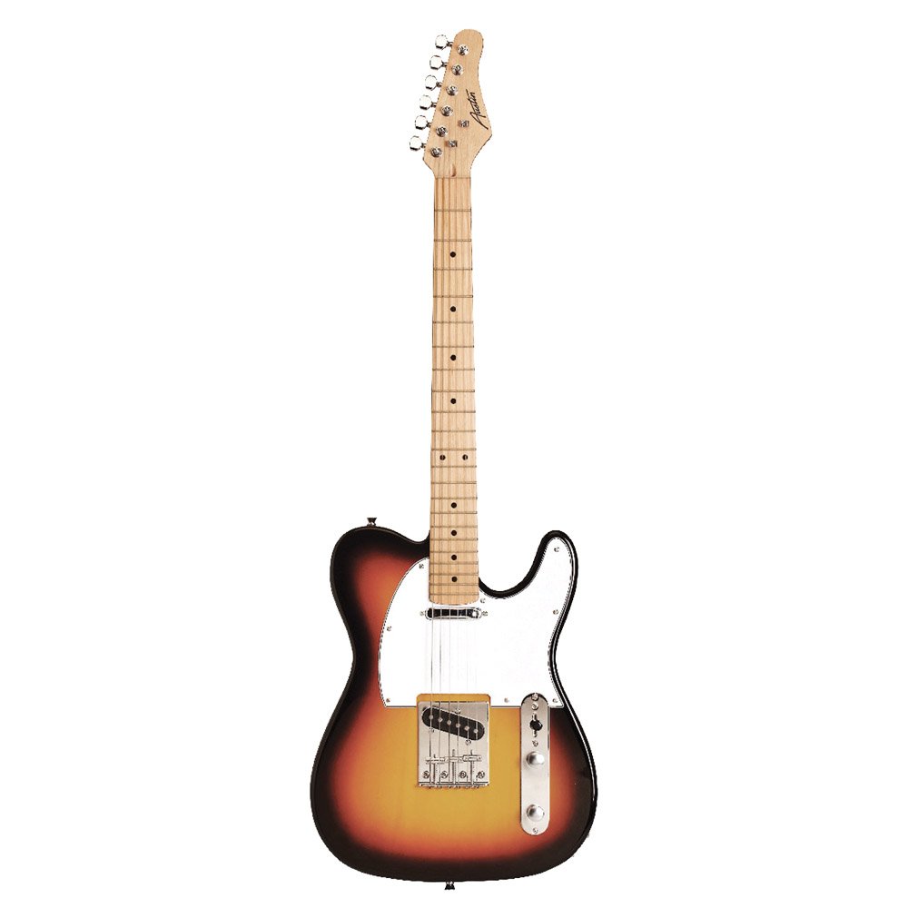 Austin Guitars Electric 6 String Acoustic Bass Guitar, Right, White ...