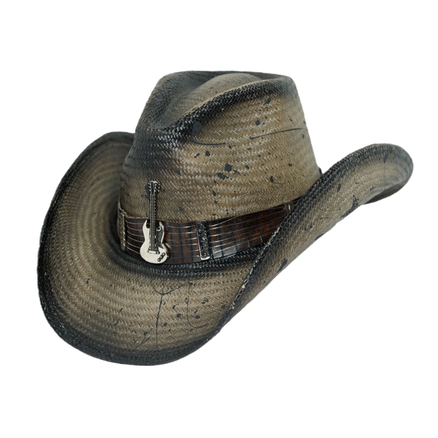 Austin Handmade Hats High Voltage Distressed Straw Hat 05-906 - Walmart.com