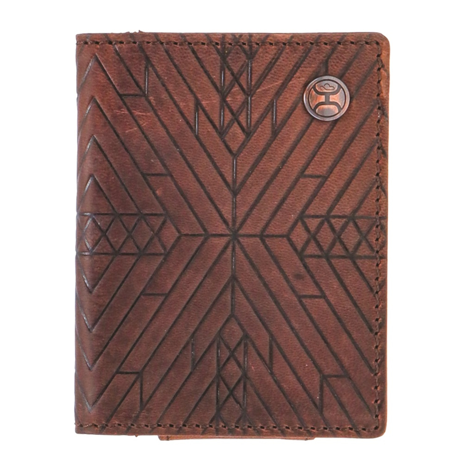 "Austin" Hooey Bifold Money Clip - Brown with Aztec - Walmart.com