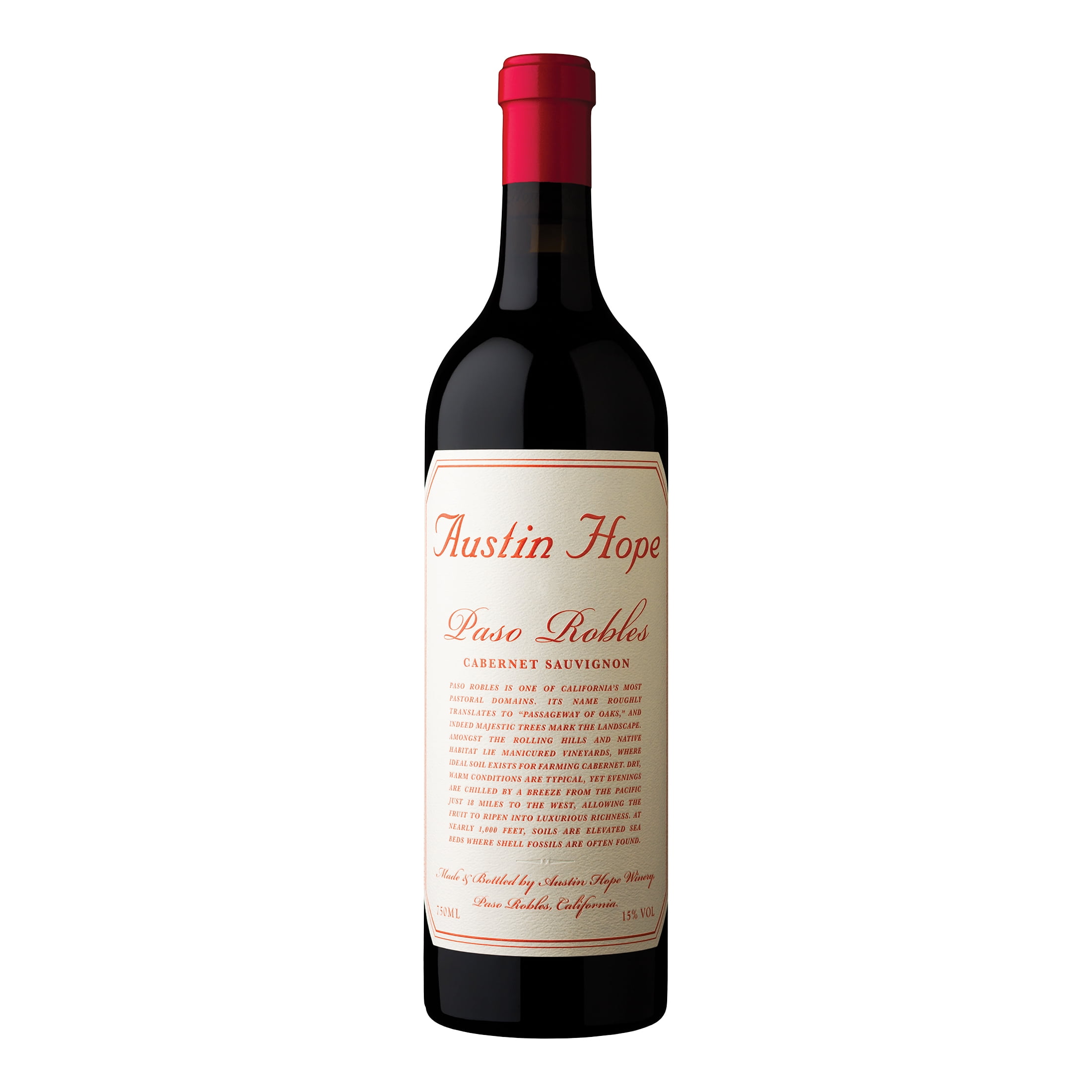 Austin Hope Cabernet Sauvignon California Red Wine, 750 ml Bottle, 15% ...