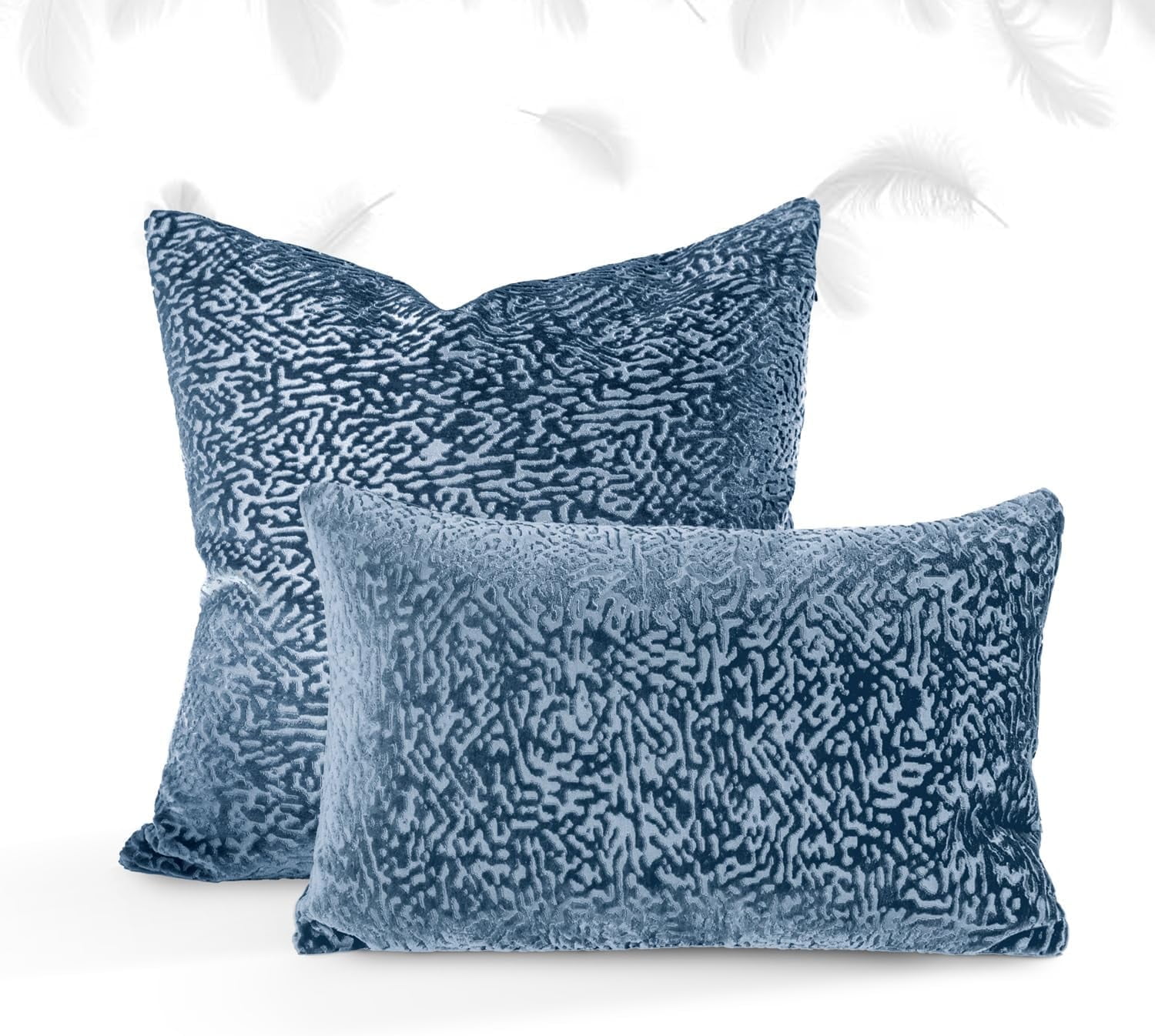 Austin Horn Classics Floral Pattern Cut Velvet Pillow Cover Only ...