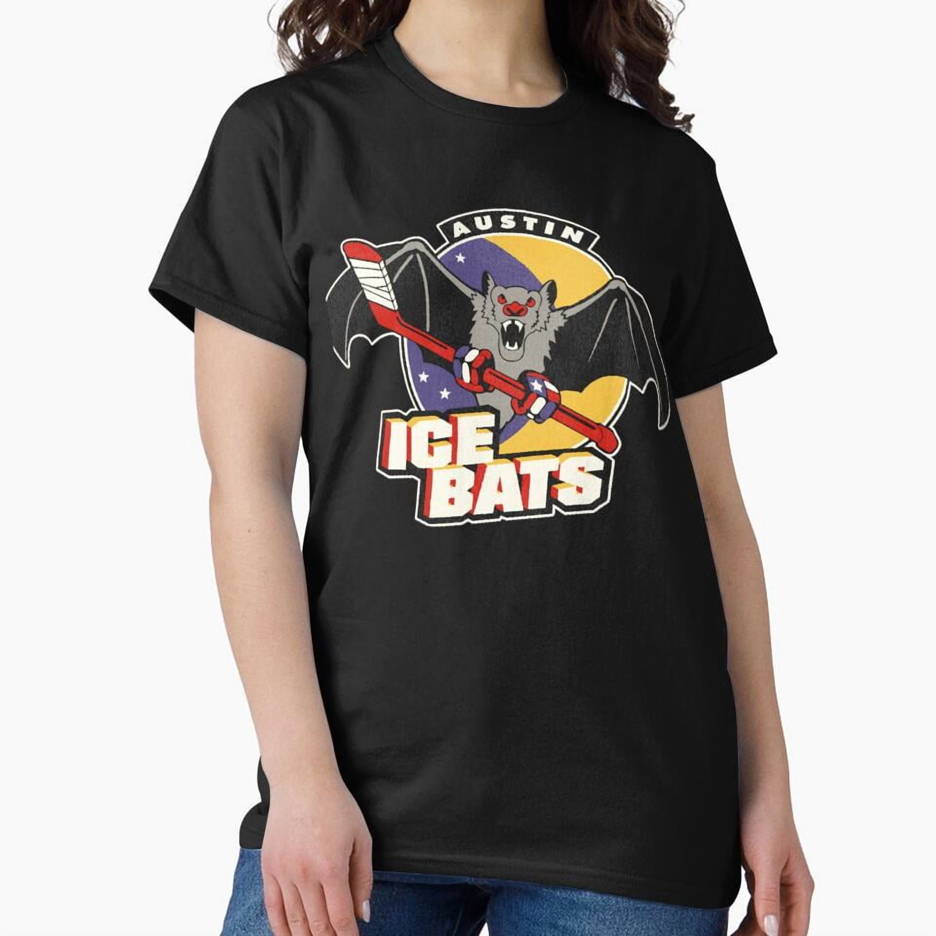 Austin Ice Bats Funny Retro Defunct Hockey - Fan Favorite M4631 T-Shirt, for Men and Women, Up ...