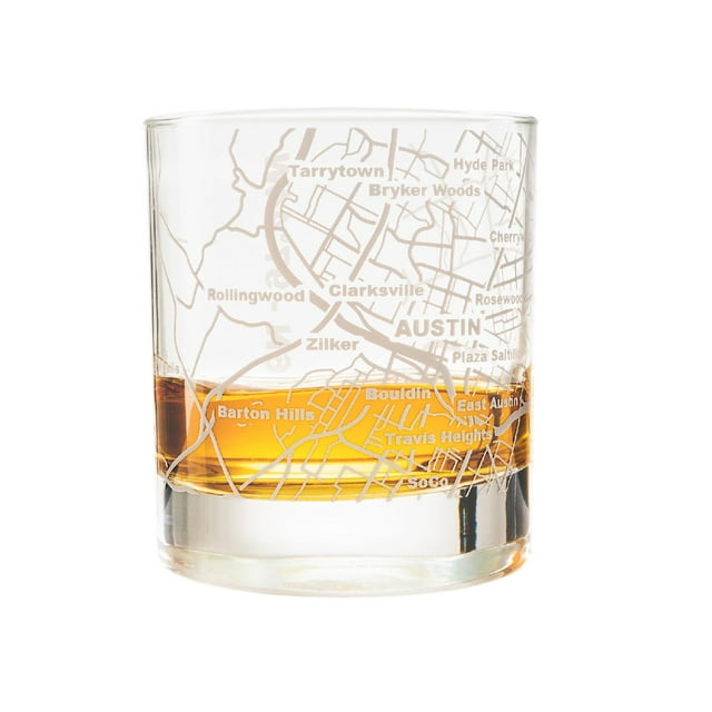 Greenline Goods Whiskey Glasses - 10 Oz Tumbler for Austin Lovers ...
