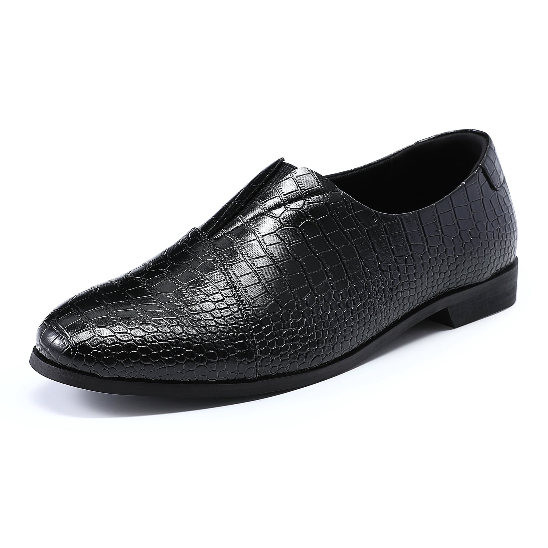 Austin Mill Men's Dress Shoes Slip On Loafers, Classic Crocodile ...