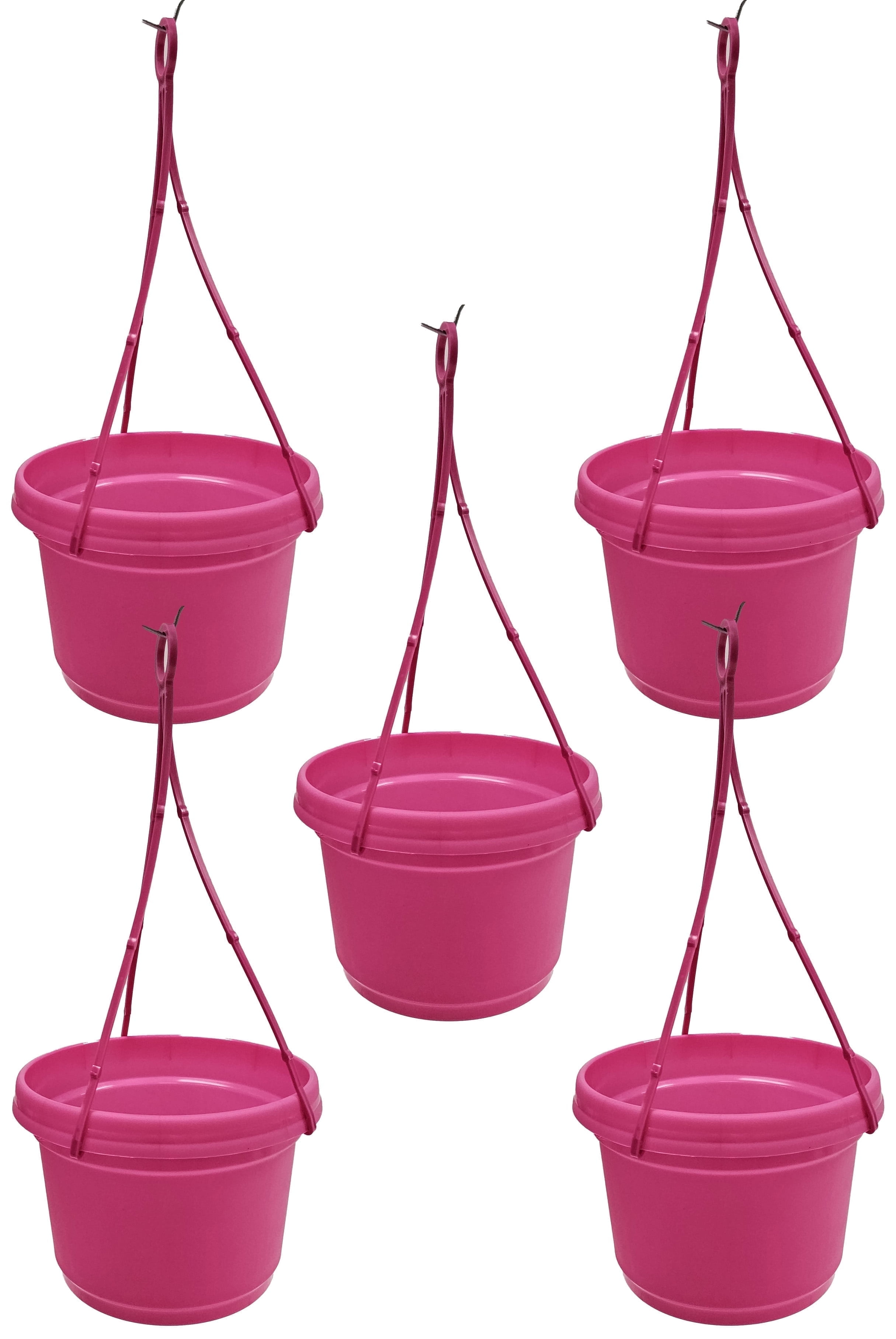 Austin Planter 12 inch Hanging Flower Pot Pink Colored Polypropylene (5 ...