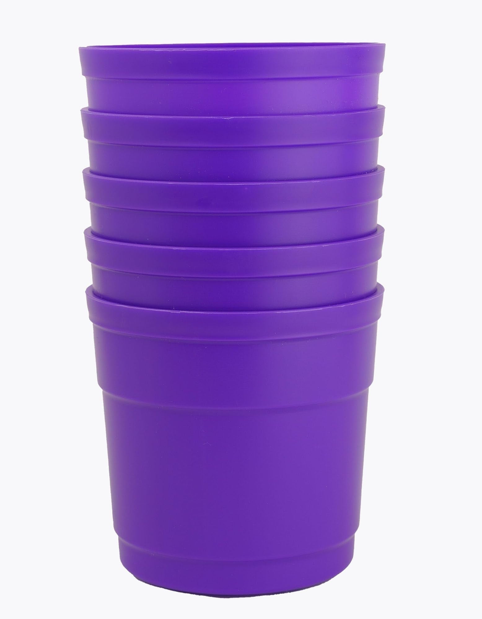 Austin Planter 4 inch Flower Pots with Saucers -Purple ( 5 Pack ...