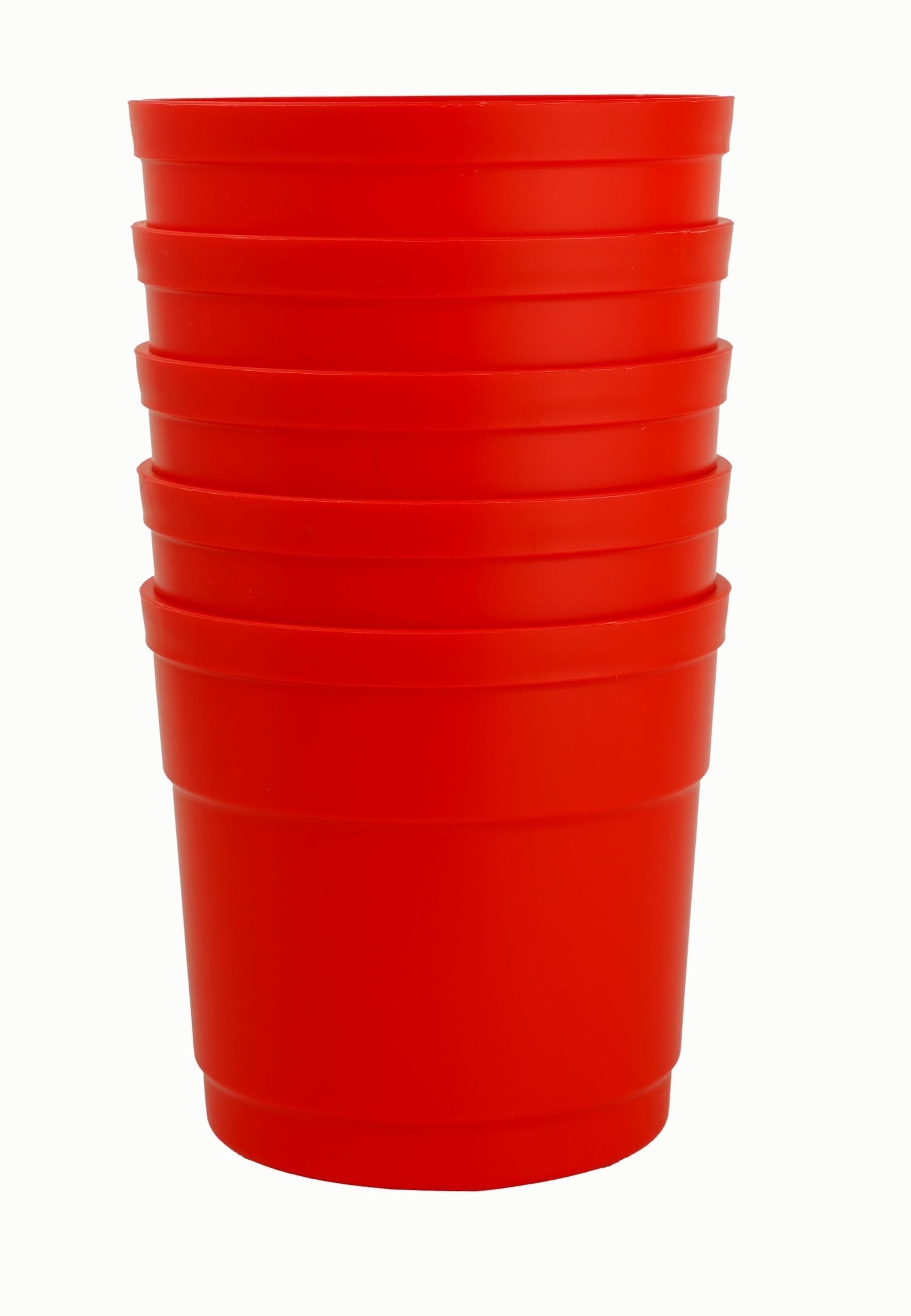 Austin Planter 4 inch Flower Pots with Saucers -RED ( 5 Pack ...