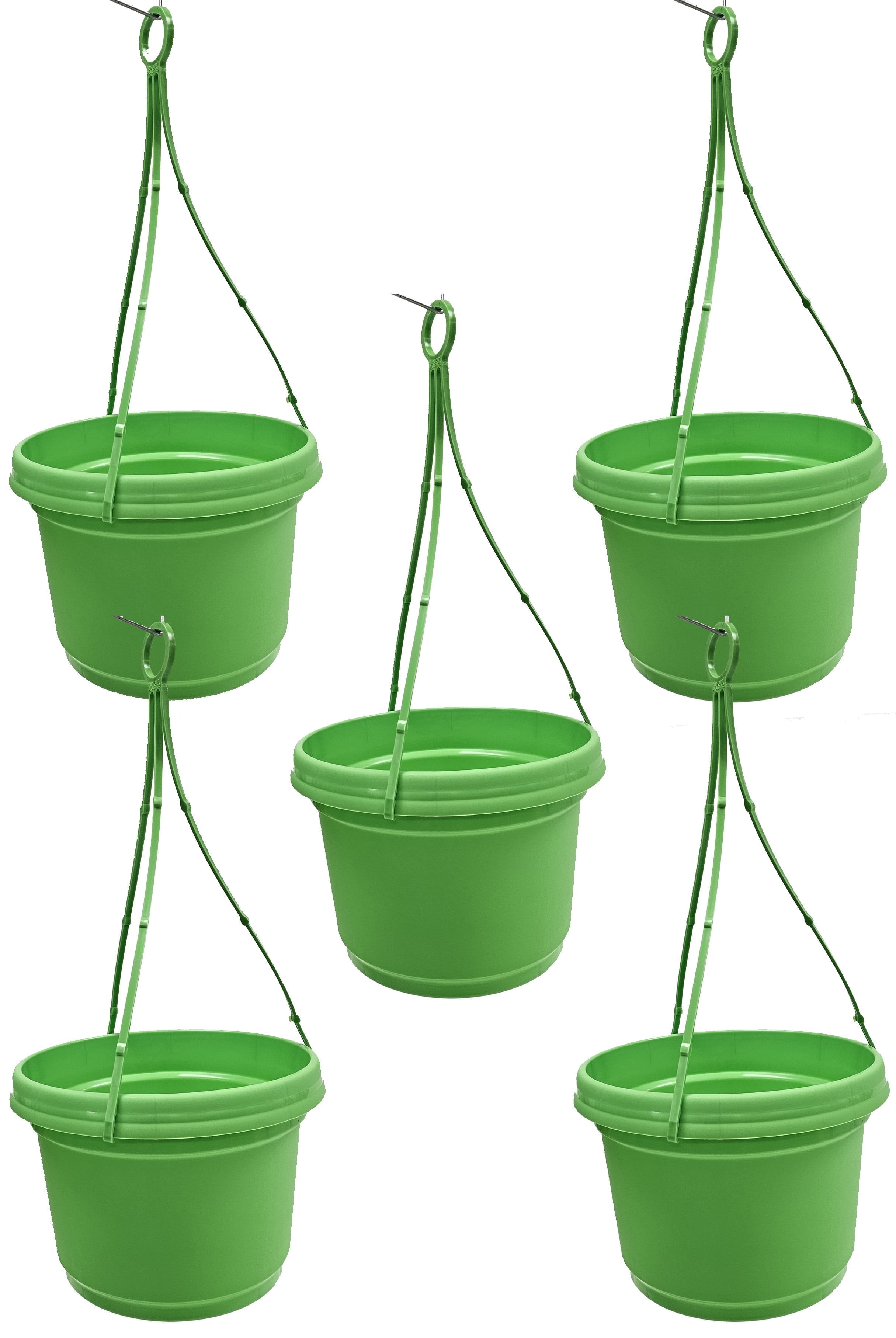 Austin Planter 9 inch Hanging Flower Pots Lime Green Colored ...