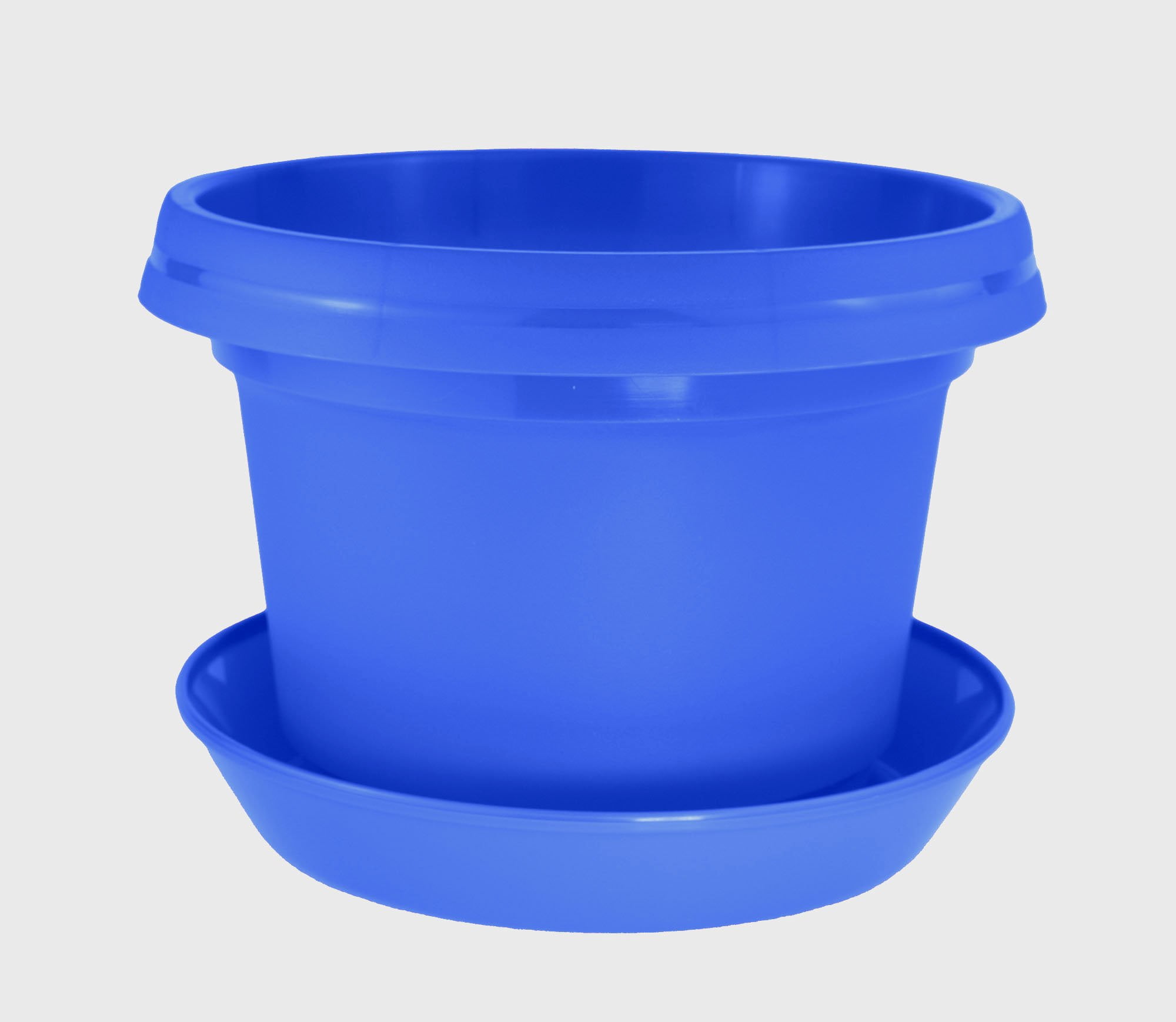 Austin Planter Pots and Saucers, 12 inch Black, Case of 5, Plastic ...