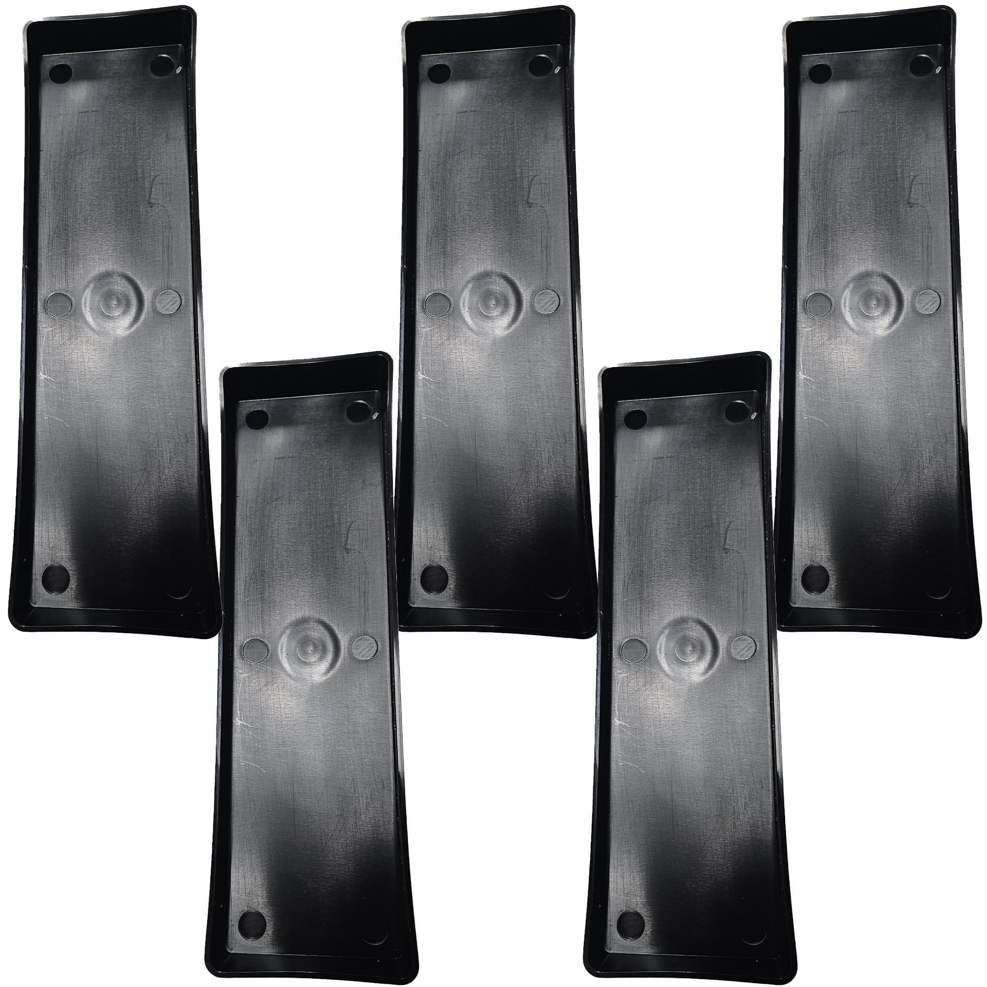 Austin Planter Saucer Rectangle 11.5 x 3.25 inches Black Case of 5 ...