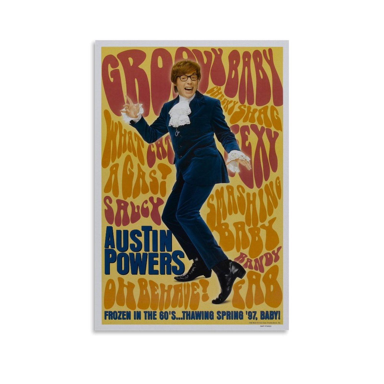 Austin Powers International Man of Mystery Classic Movie Painting ...