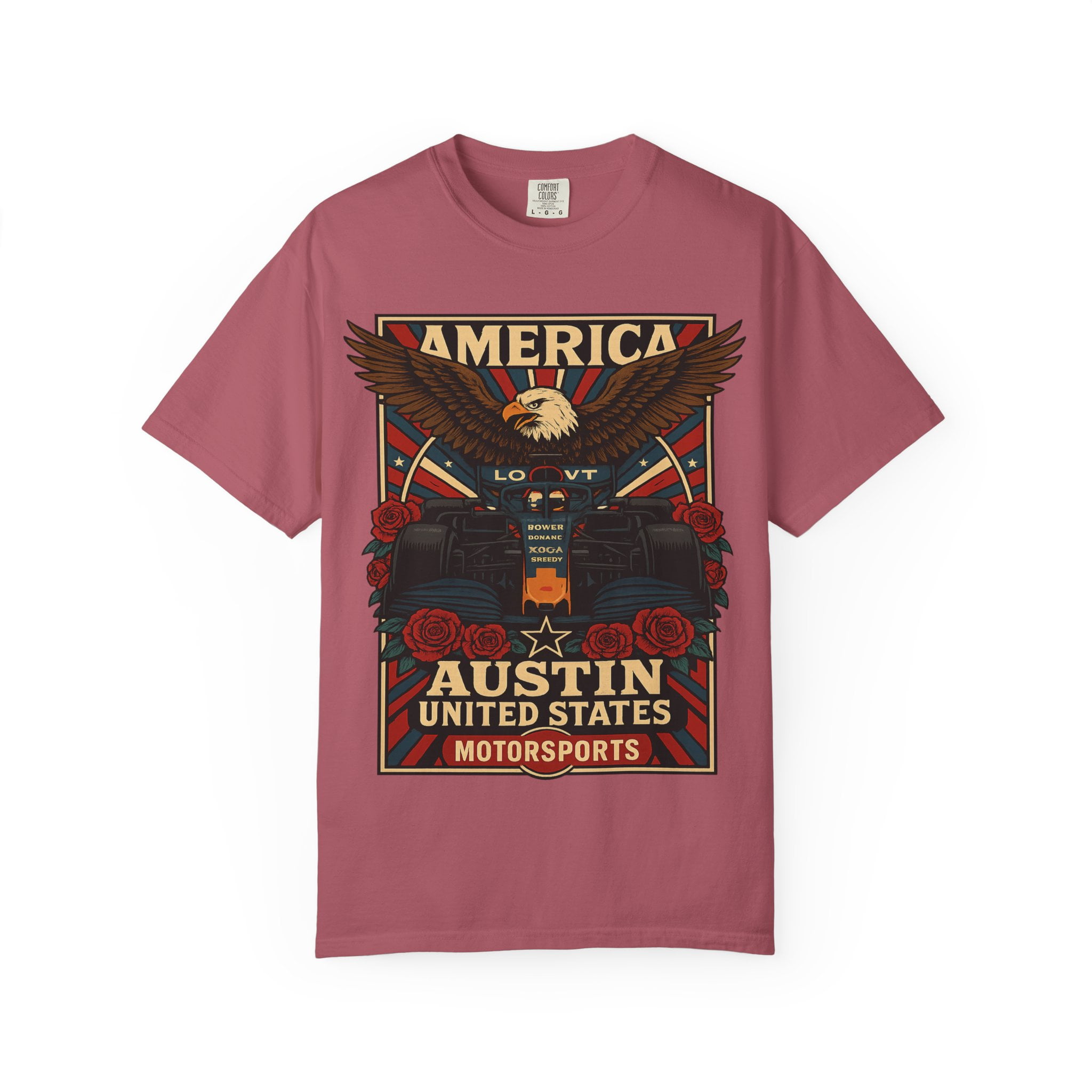 Austin Racing T-Shirt | Inspired Texas Motorsports Comfort Colors Tee ...