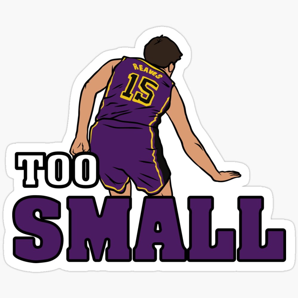 Austin Reaves "Too Small" Full Sticker Phone Decal Water Bottle ...