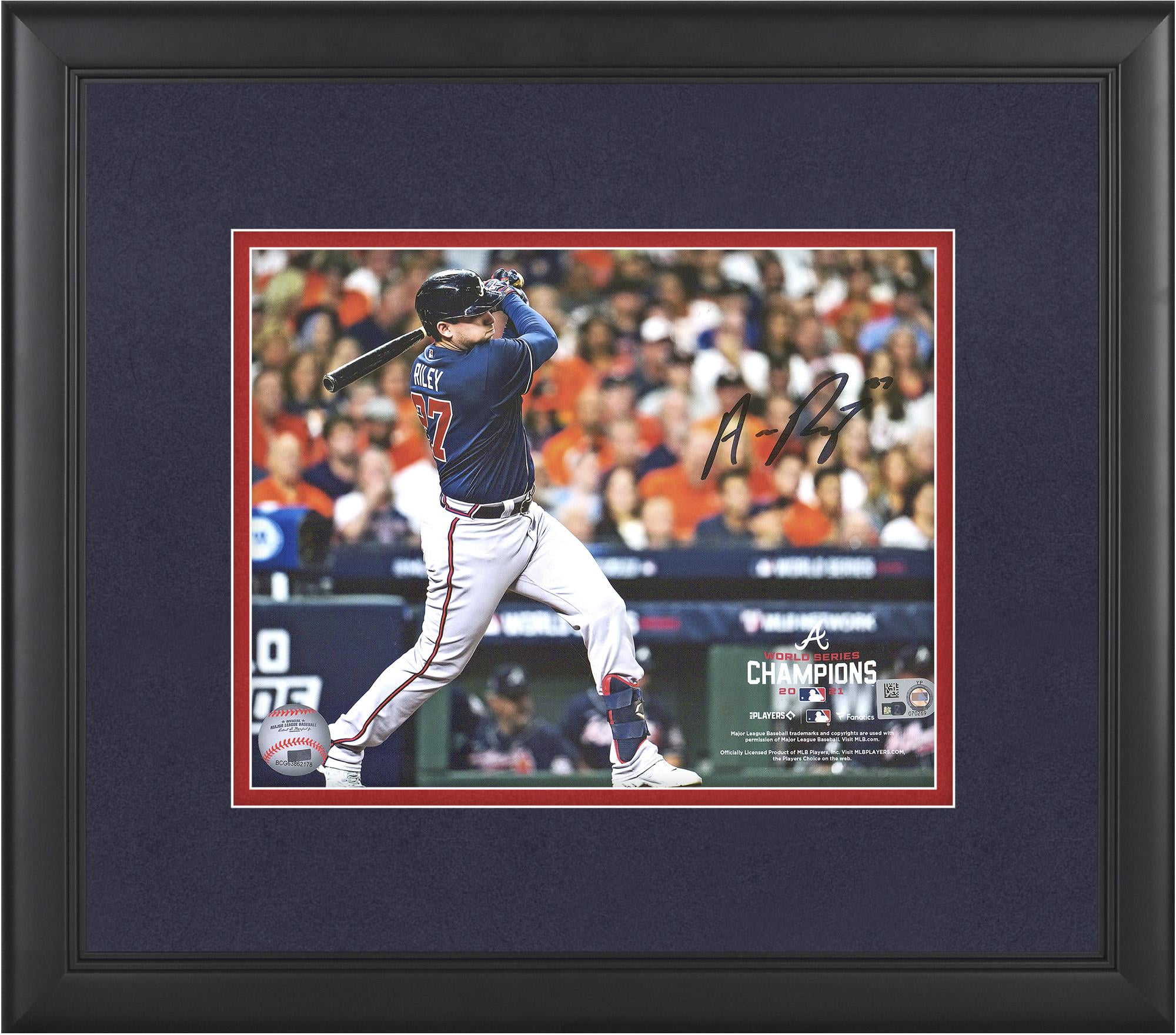 Austin Riley Atlanta Braves Framed Autographed 8" x 10" 2021 World ...