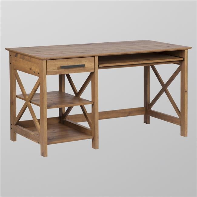 Austin Rustic Brown Writing Desk - 47-inch - 1 Laptop Credenza and 1 ...