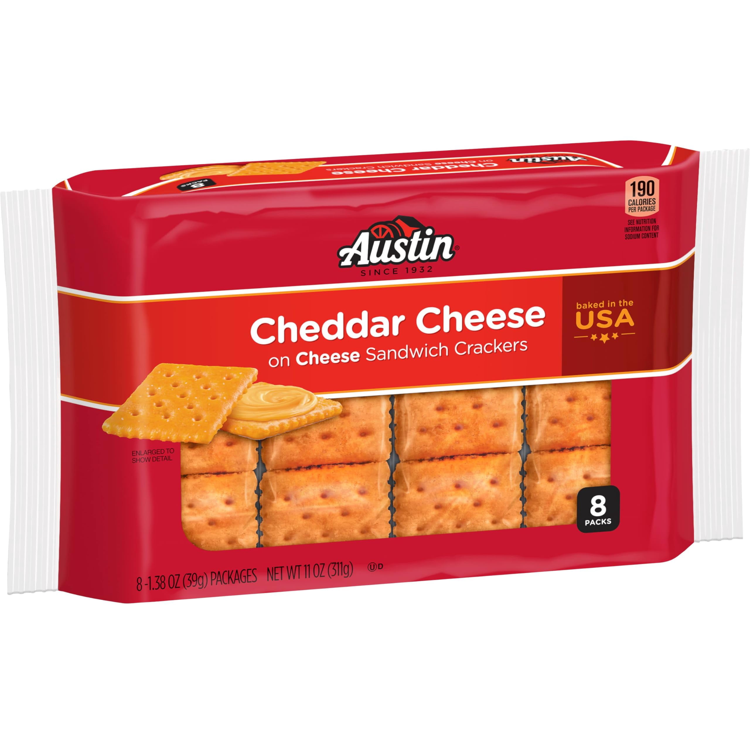 Austin Sandwich Crackers, Single RE32 Serve Snack Crackers, Office and ...