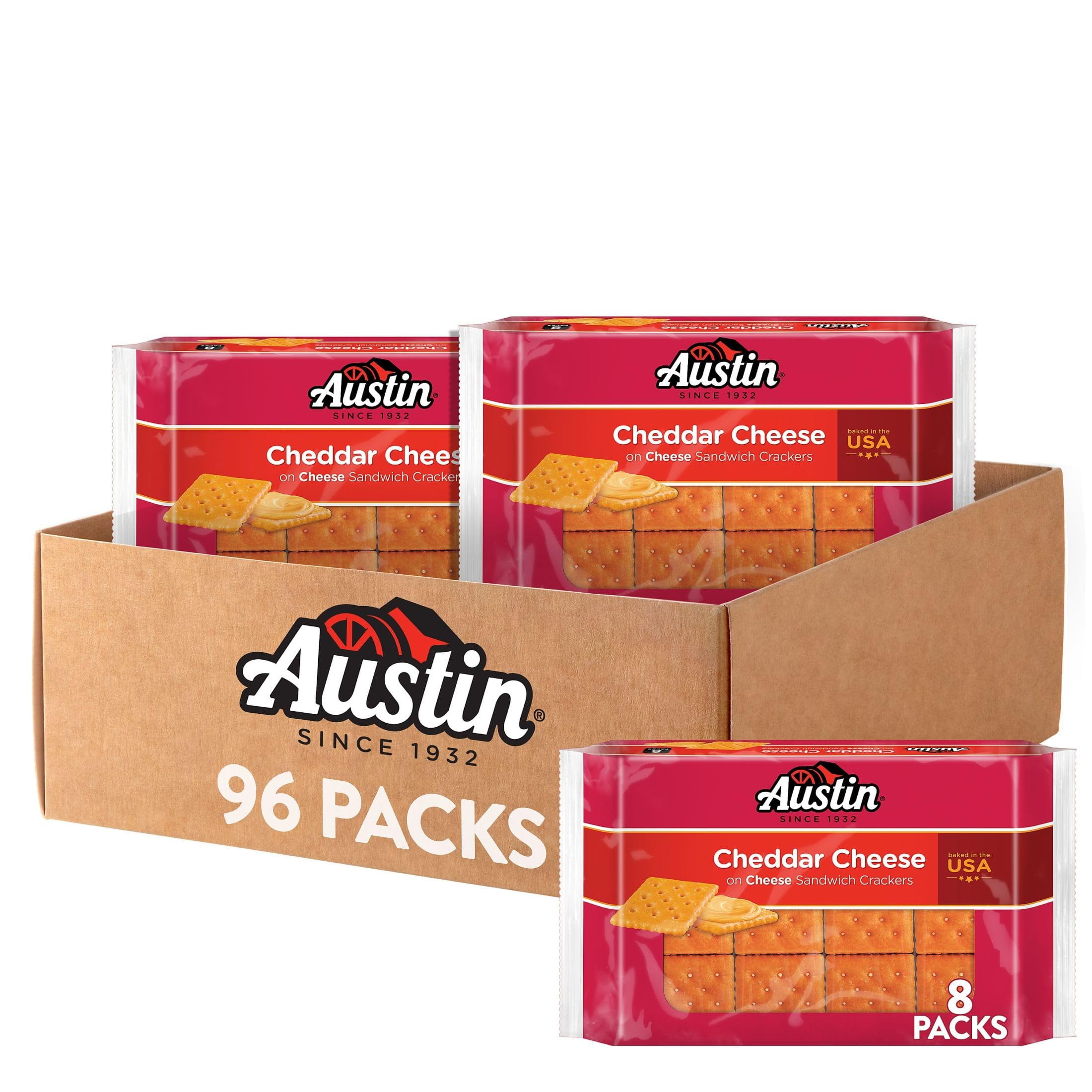 Austin Sandwich Crackers, Single SSF20 Serve Snack Crackers, Office and ...