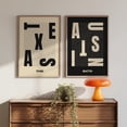 Austin Texas 2 Print Poster Set Black & Beige Typography Print Set 2 ...