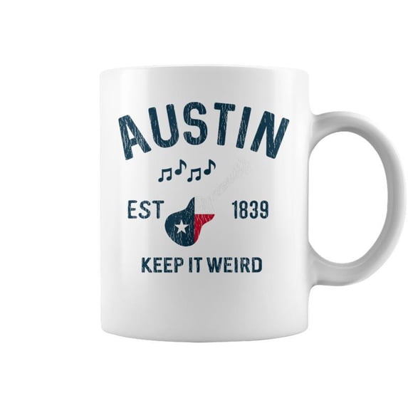 Austin Texas Guitar Keep It Weird Austin Coffee Mugs - Walmart.com