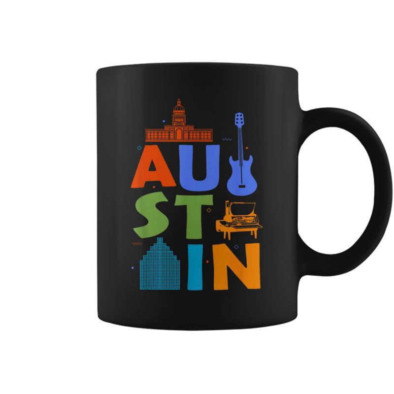 Austin Texas Souvenir Guitar Music City Austin Coffee Mugs - Walmart.com