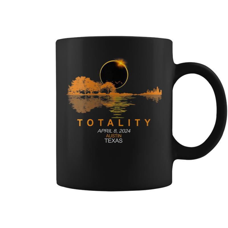 Austin Texas Total Solar Eclipse 2024 Guitar Coffee Mugs - Walmart.com