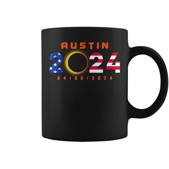 Austin Total Solar Eclipse Usa Coffee Mugs - Walmart.com