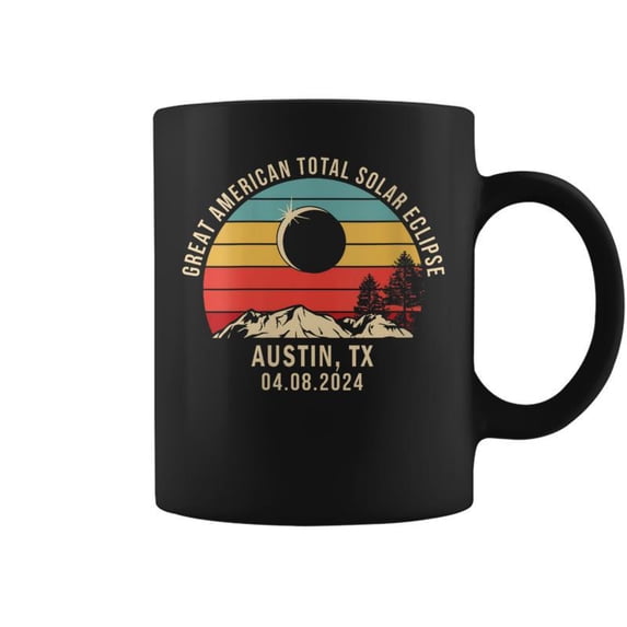 Austin Tx Texas Total Solar Eclipse 2024 Coffee Mugs - Walmart.com