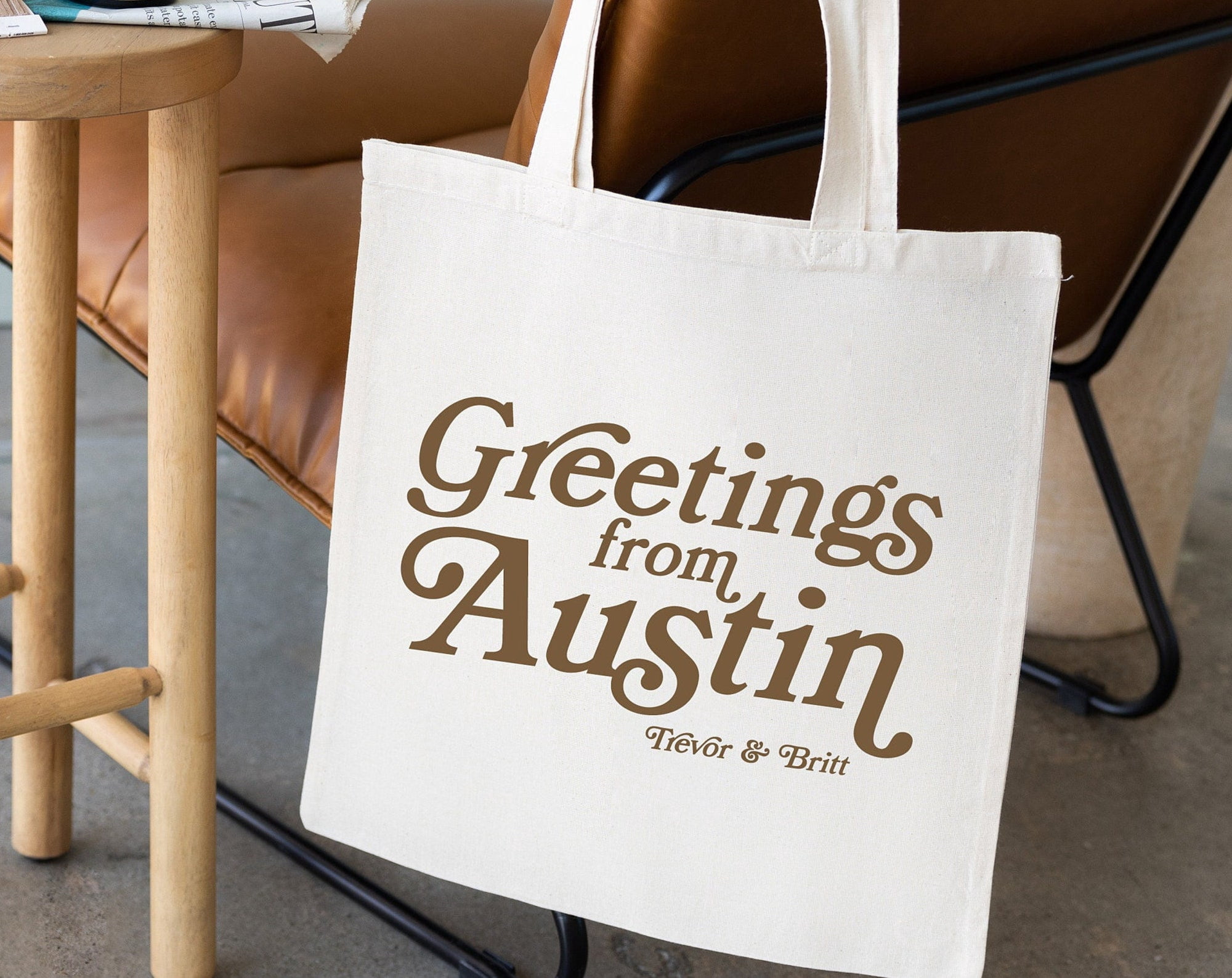 Austin Wedding Tote Custom Tote Bag Wedding Favor Austin Bachelorette ...