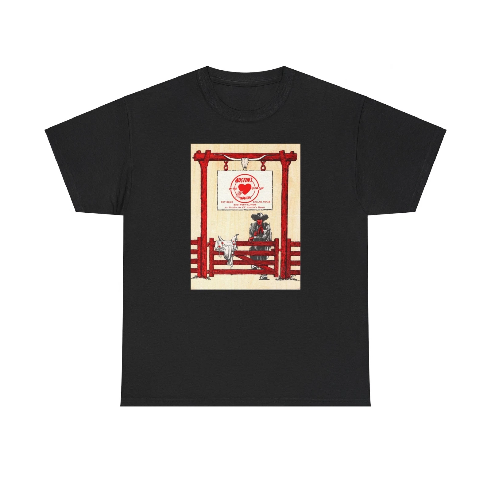 Austins Barbecue Oak Cliff Dallas Texas Vintage Retro Food Logo Unisex ...