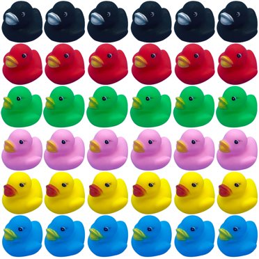 Playbees 25-Pack Rubber Duck Toy Duckies for Kids, Sensory Play, Stress ...