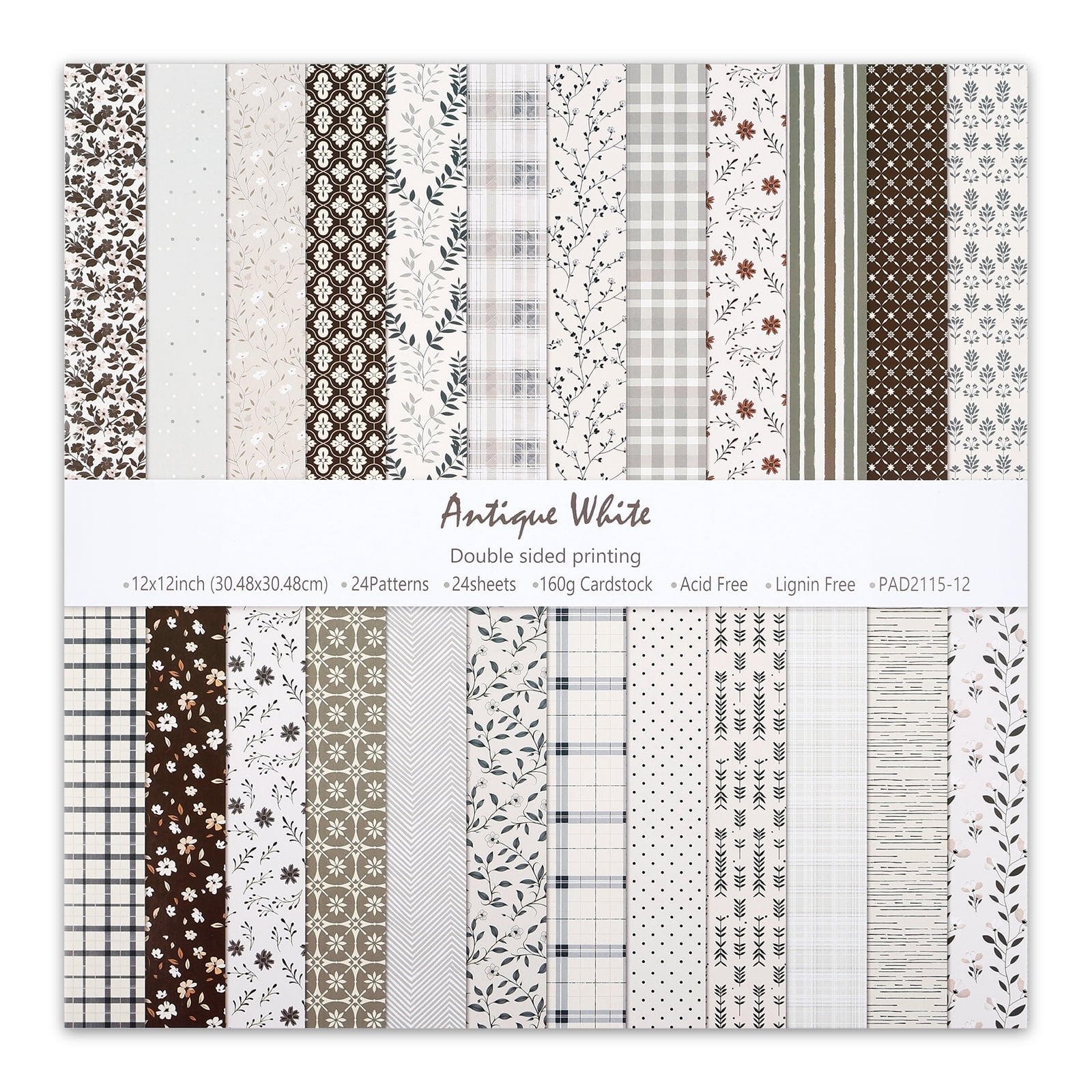 Austok Scrapbook Paper 12x12 In Double Sided Decorative Paper for ...
