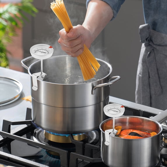 Austok 2Pcs/4Pcs Deep Fry Thermometer with Pot Clip and 12 Inch Long ...