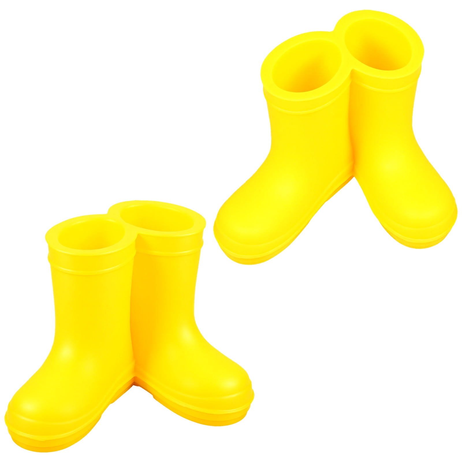 Austok 2Pcs Cute Rainboot Toothbrush Holder with Drain Hole 2 Slot ...