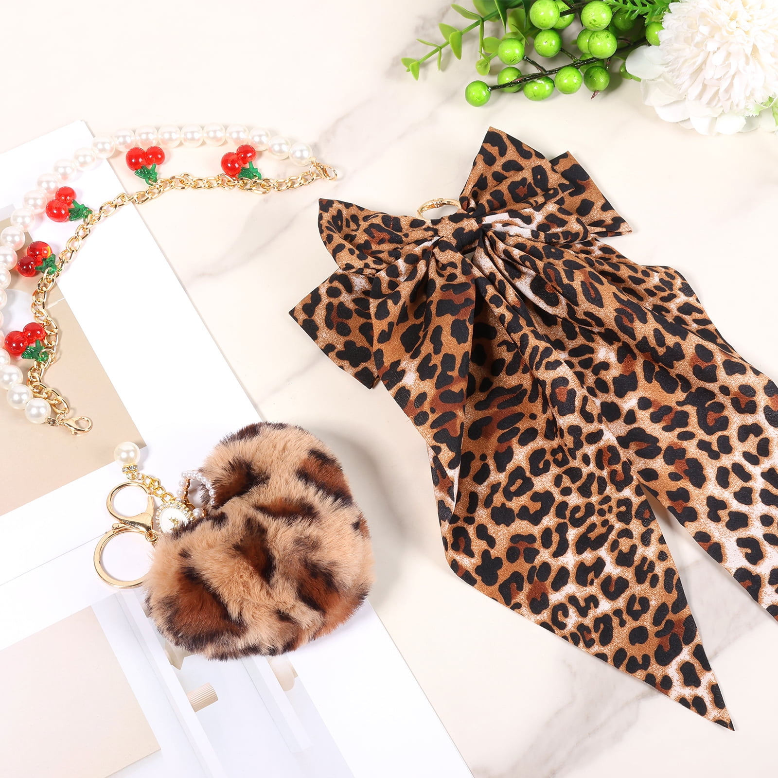 Austok 3Pcs Tote Bag Decor Kit Decorative Handbag Bow and Pom Pom ...