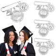 Austok 4 Pcs Memorial Graduation Tassel Photo Charm with Wing DIY Pin ...