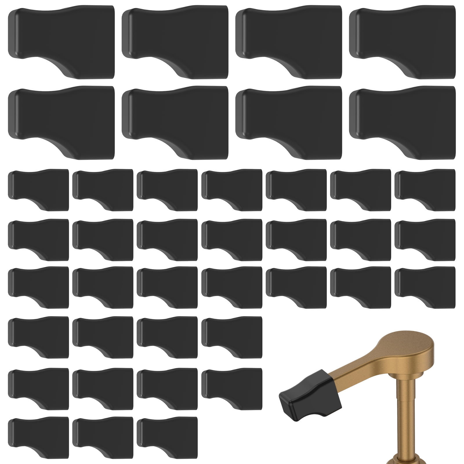 Austok 40 Pcs Coffee Syrup Pump Tip Covers Silicone Syrup Caps Reusable ...