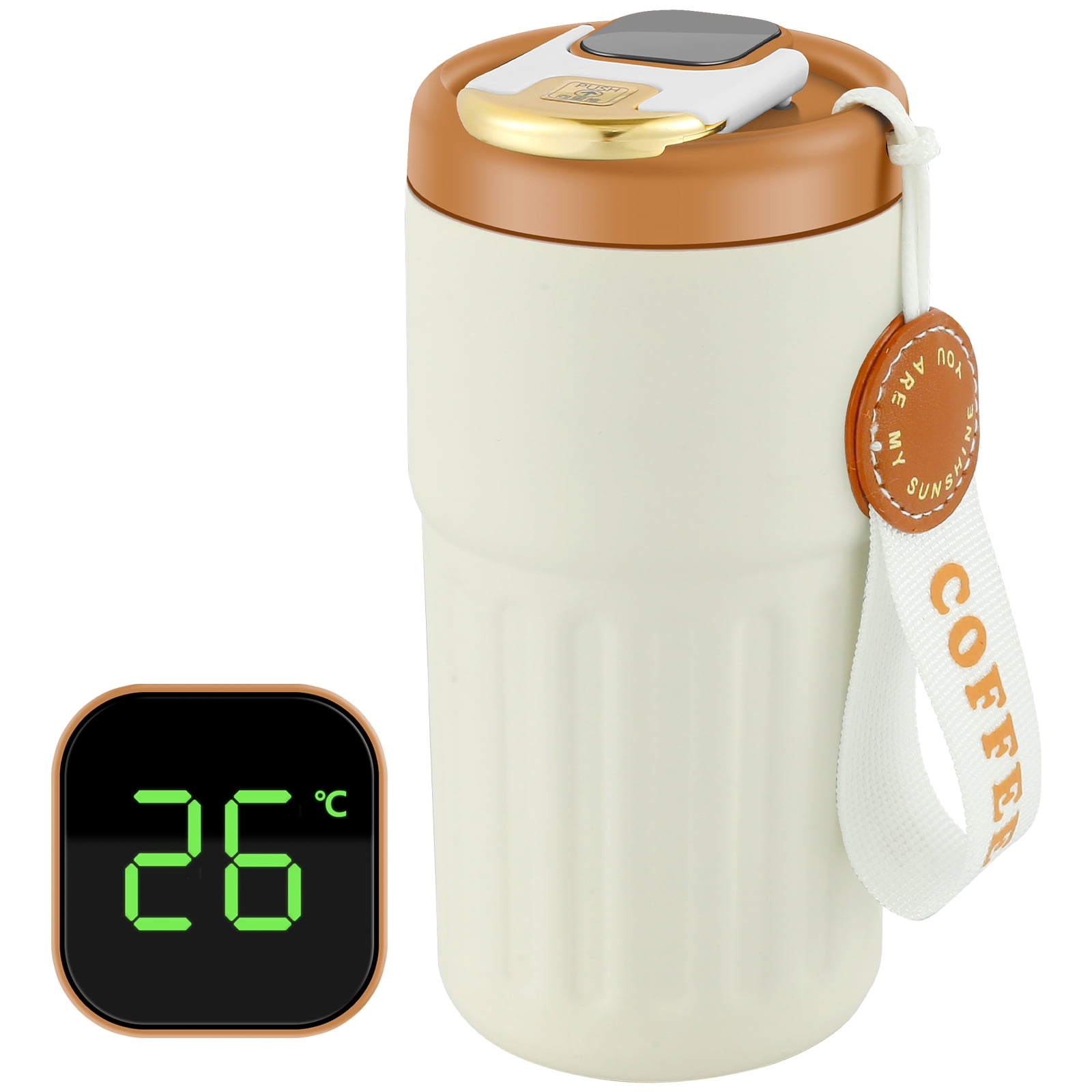 Austok 450ml Stainless Steel Coffee Cup Insulated Coffee Mug With