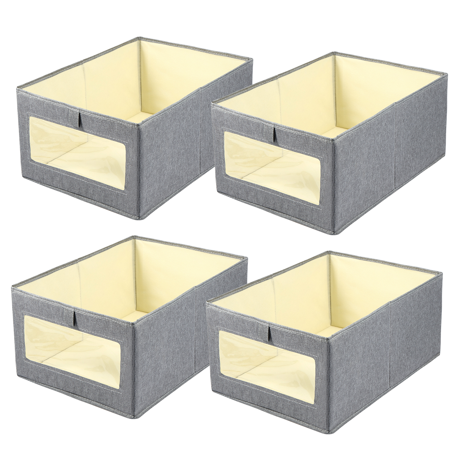 Austok 4Pcs Closet Organizers Foldable Closet Storage Bin Stackable ...