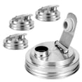Austok 4Pcs Glass Jar Flip Cap for Brewing Fruit Fermenting Drinks Wide ...