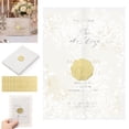 Austok 50 Pack Vellum Paper for Wedding Invitations 5x7inch Pre Folded ...
