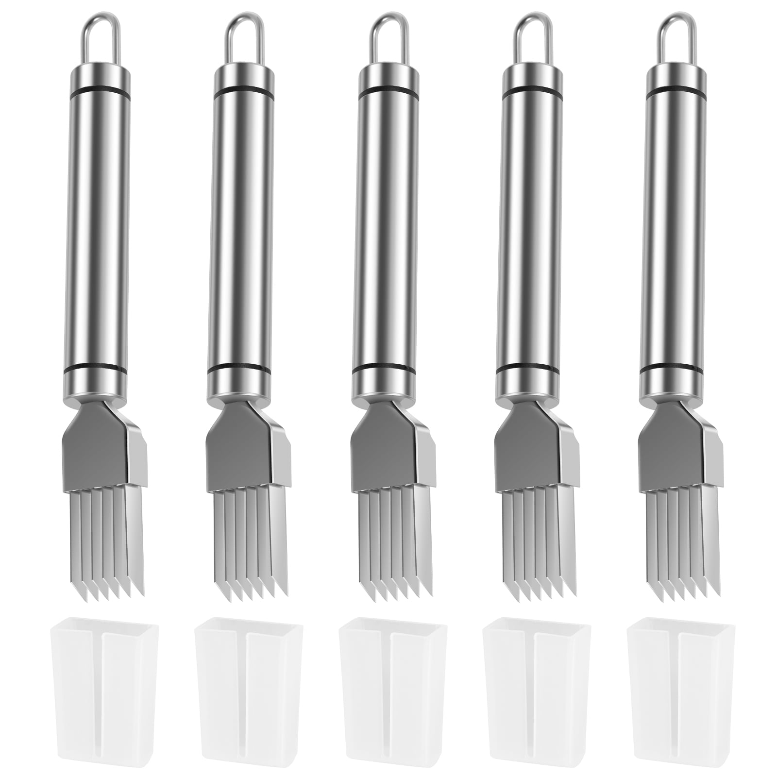 Austok 5Pcs Green Onion Shredder Stainless Steel Green Onion Slicer ...
