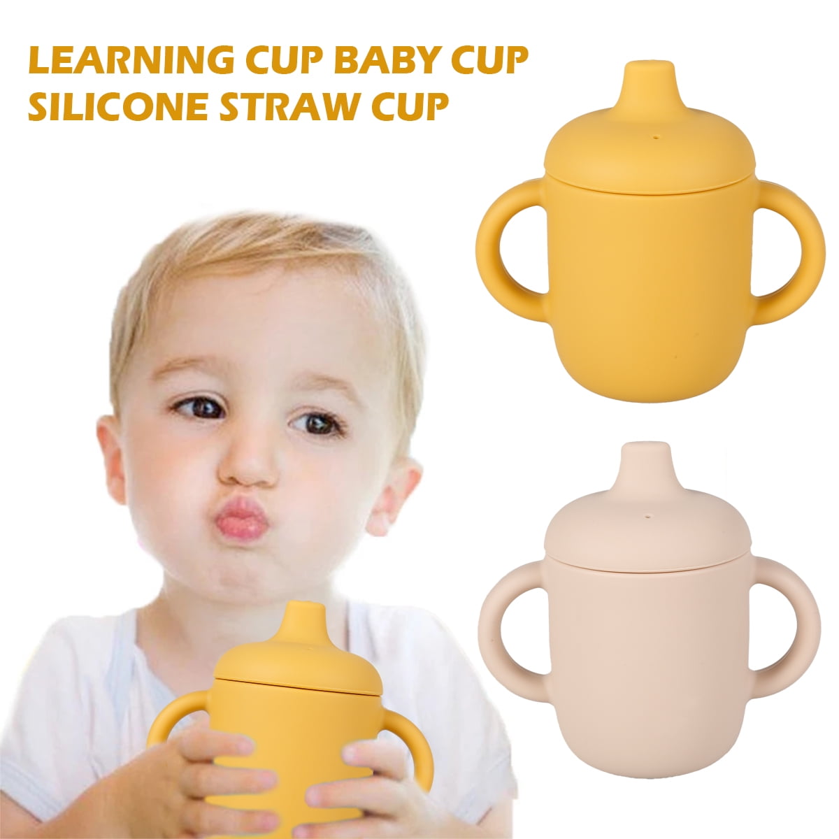 Austok Baby Straw Cup, Toddler Cups, Silicone Training Cup for Infants ...