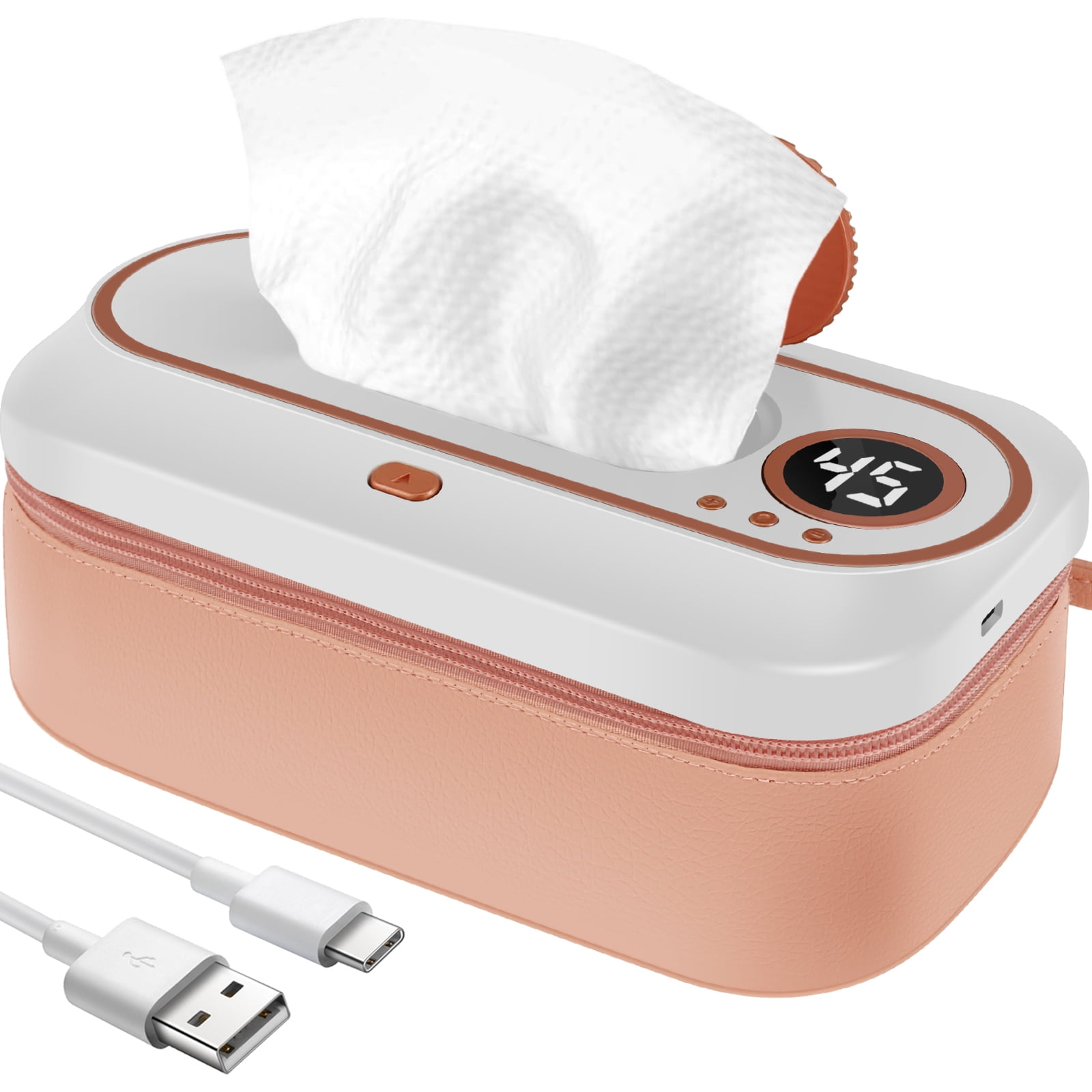 Austok Baby Wipe Warmer USB Rechargeable Baby Wipe Warmer Dispenser ...