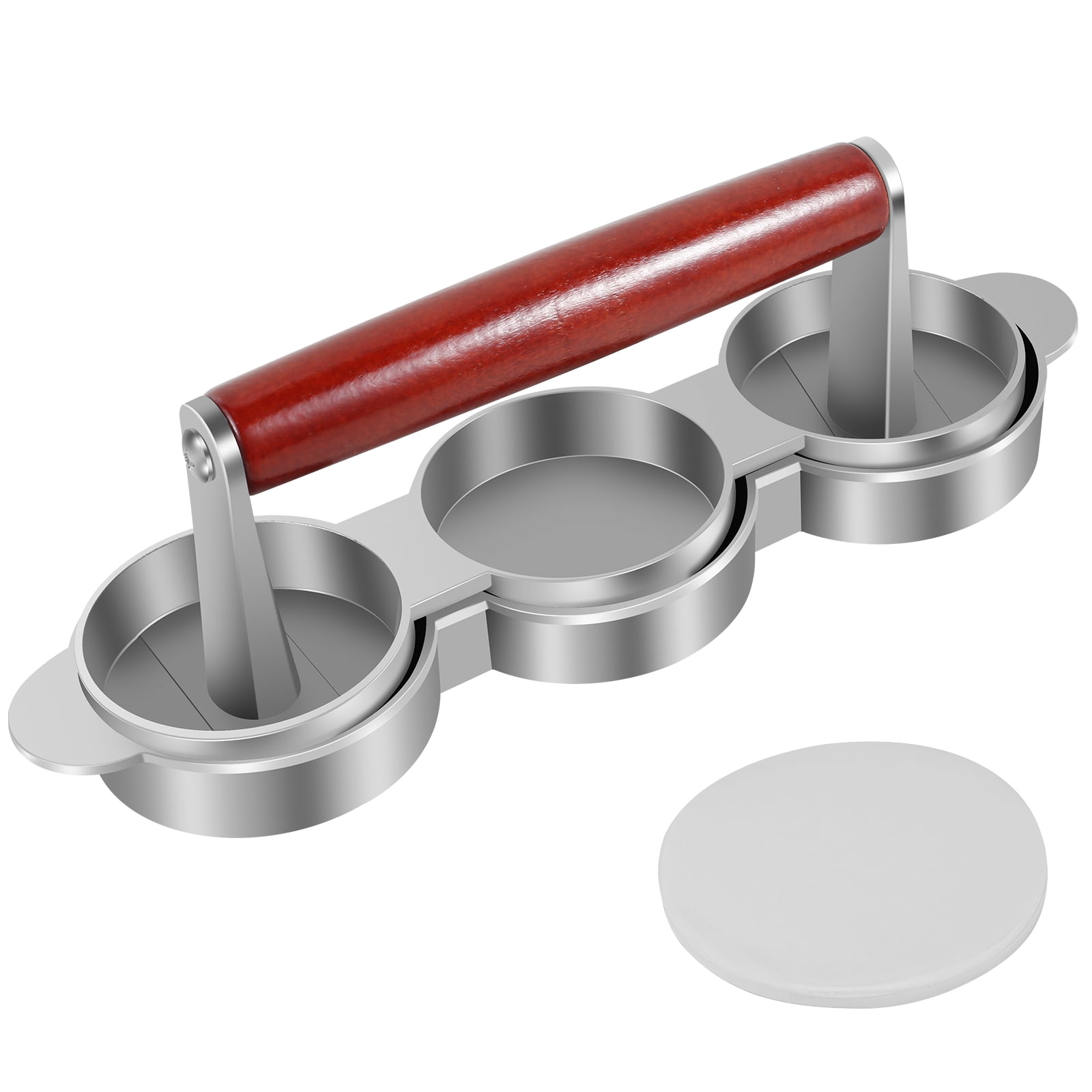 Austok Burger Press with 100 Patty Papers Aluminum Alloy Hamburger ...
