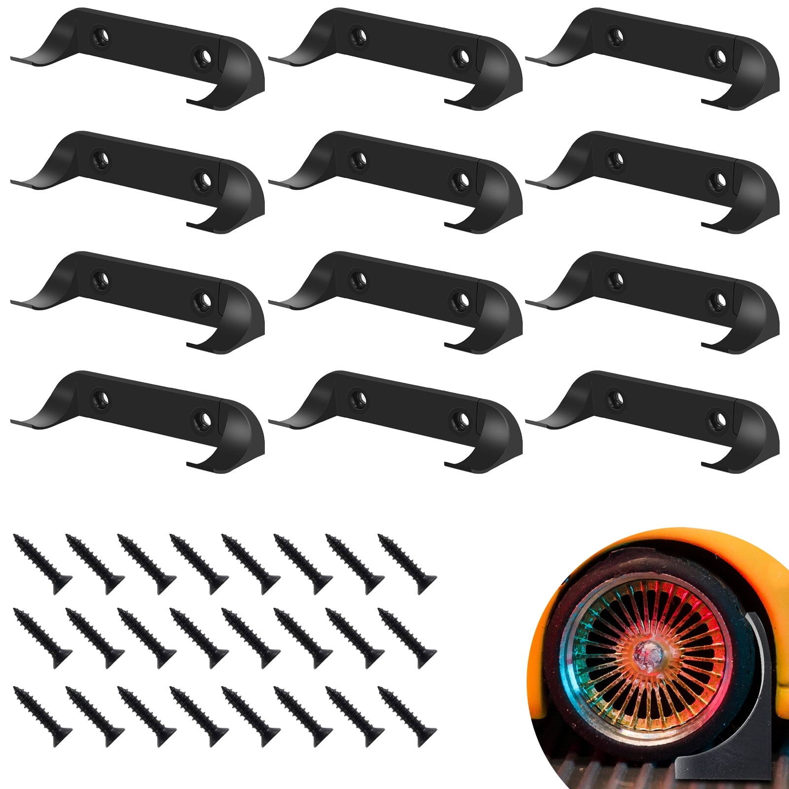 Austok Car Display Wall Mount Firm Display Cars by Wheels on Wall ...